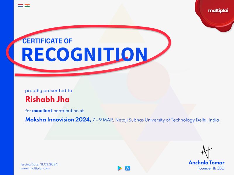 Rishabh Jha on LinkedIn: #recognition #hardwork #collaborations #moksha ... Rishabh Jha on LinkedIn: #recognition #hardwork #collaborations #moksha ...