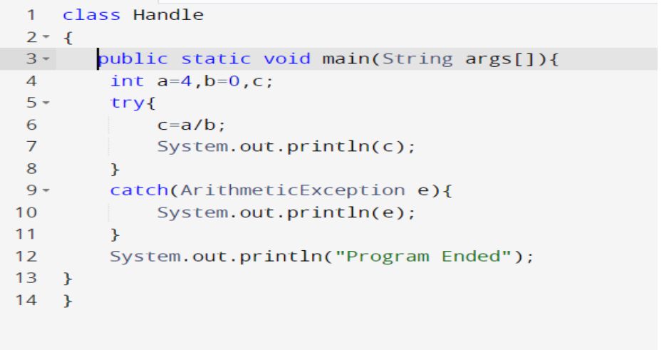 Anany Mishra on LinkedIn: Simple Java Program to Handle Exception with ... Anany Mishra on LinkedIn: Simple Java Program to Handle Exception with ...