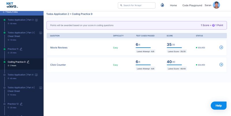 Saran Vairaperumal on LinkedIn: #nxtwave #ccbp #javascript # ... Saran Vairaperumal on LinkedIn: #nxtwave #ccbp #javascript # ...