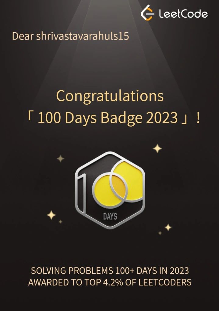 Rahul Shrivastava on LinkedIn: #2023goals #leetcode2023 # ... Rahul Shrivastava on LinkedIn: #2023goals #leetcode2023 # ...