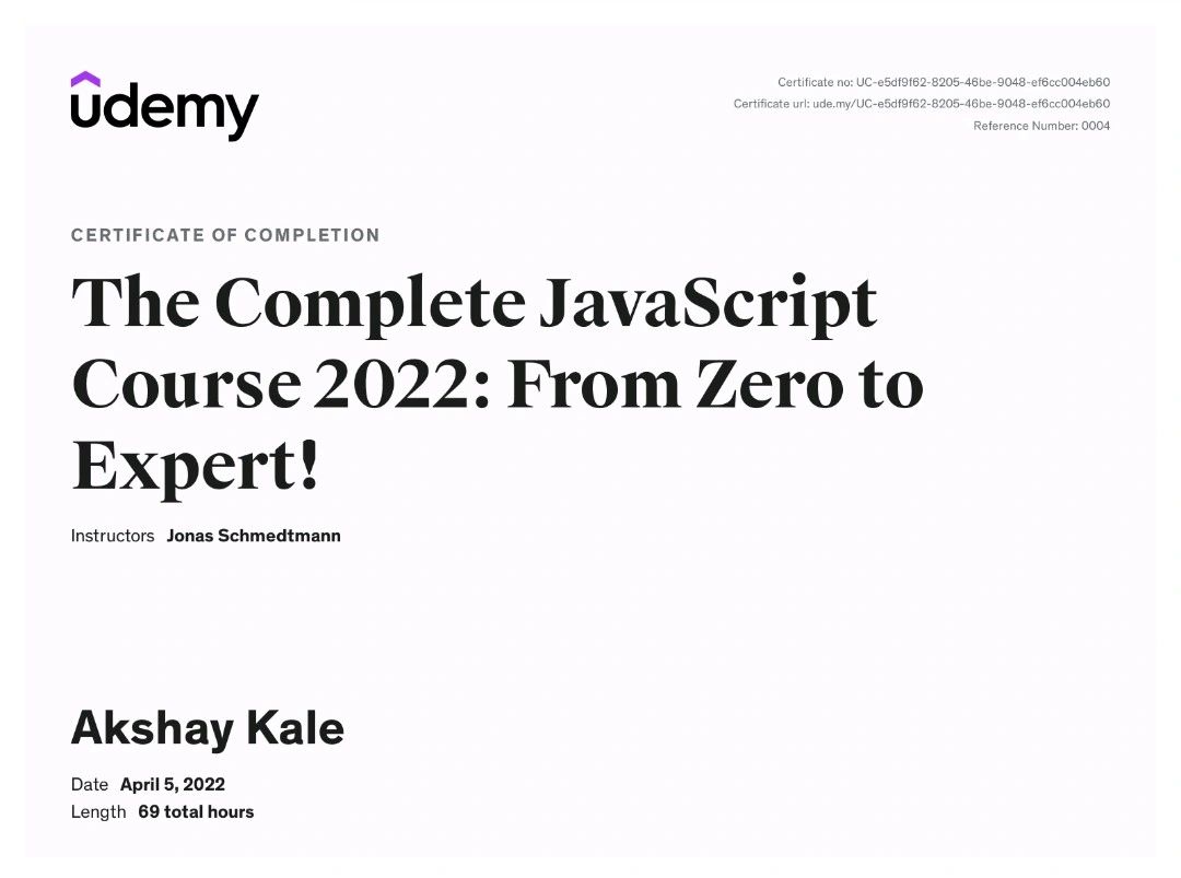 Akshay Kale on LinkedIn: Successfully completed JavaScript Course from ... Akshay Kale on LinkedIn: Successfully completed JavaScript Course from ...