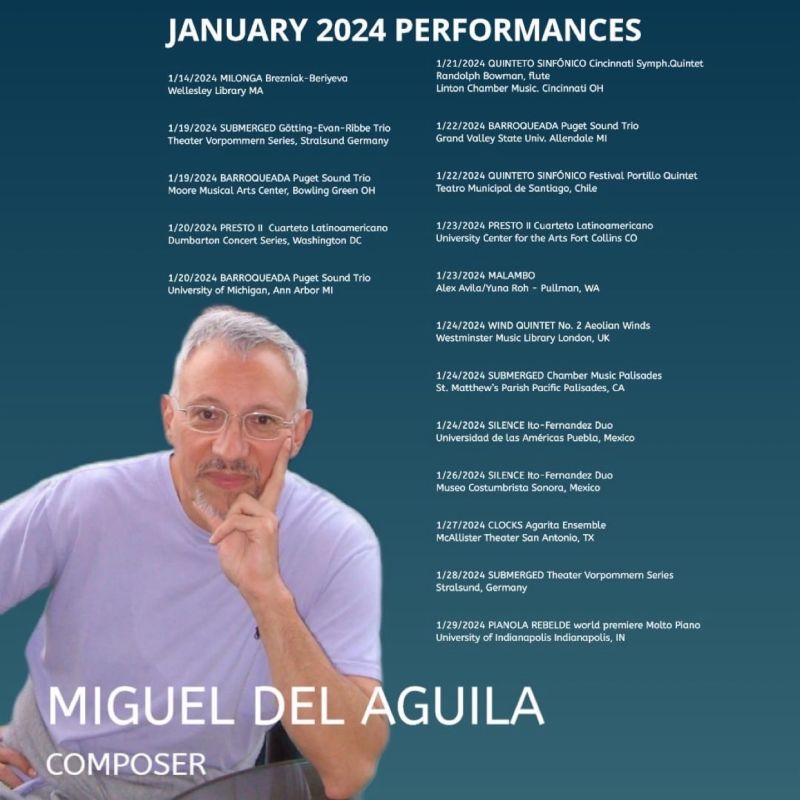Miguel del Aguila on LinkedIn: #january #performances #composer # ... Miguel del Aguila on LinkedIn: #january #performances #composer # ...