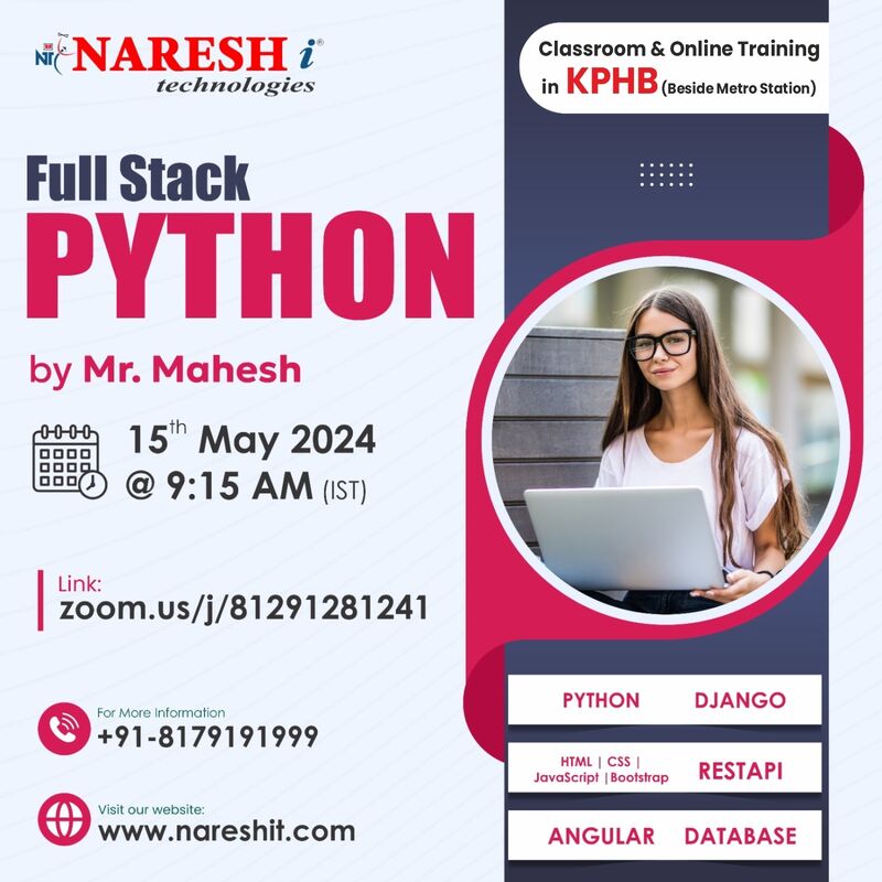 Esram Tejasri on LinkedIn: PYTHON Classroom & Online Training at KPHB ... Esram Tejasri on LinkedIn: PYTHON Classroom & Online Training at KPHB ...