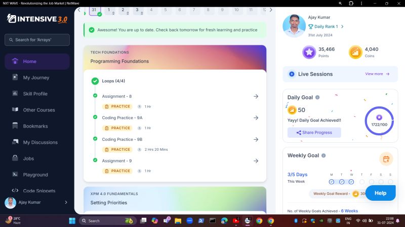 Ajay Kumar Battu on LinkedIn: #ccbp #coding #nxtwave ... Ajay Kumar Battu on LinkedIn: #ccbp #coding #nxtwave ...