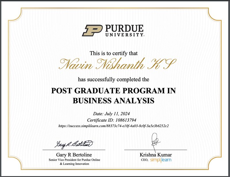Navin Nishanth on LinkedIn: I'm excited to share my educational milestone! Navin Nishanth on LinkedIn: I'm excited to share my educational milestone!