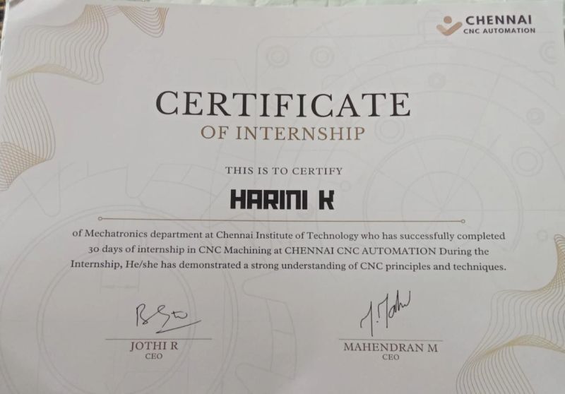 Harini K MCT on LinkedIn: I am Successfully Completed My one month ... Harini K MCT on LinkedIn: I am Successfully Completed My one month ...