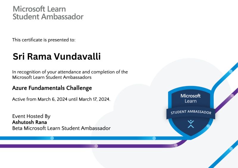 Sri Rama Vundavalli on LinkedIn: #microsoft #funlearning Sri Rama Vundavalli on LinkedIn: #microsoft #funlearning