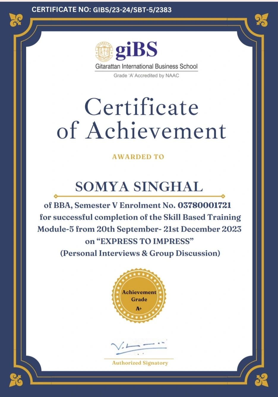somya singhal on LinkedIn: Thrilled to share that I have recieved a ... somya singhal on LinkedIn: Thrilled to share that I have recieved a ...