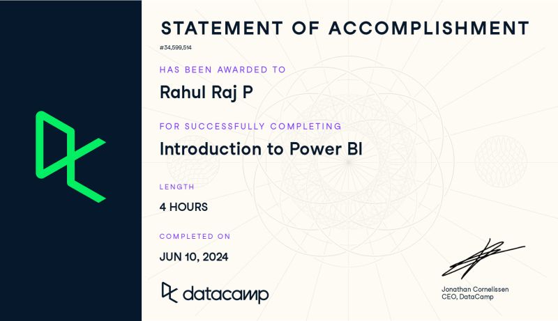 RAHUL RAJ P on LinkedIn: Thrilled to complete the RAHUL RAJ P on LinkedIn: Thrilled to complete the