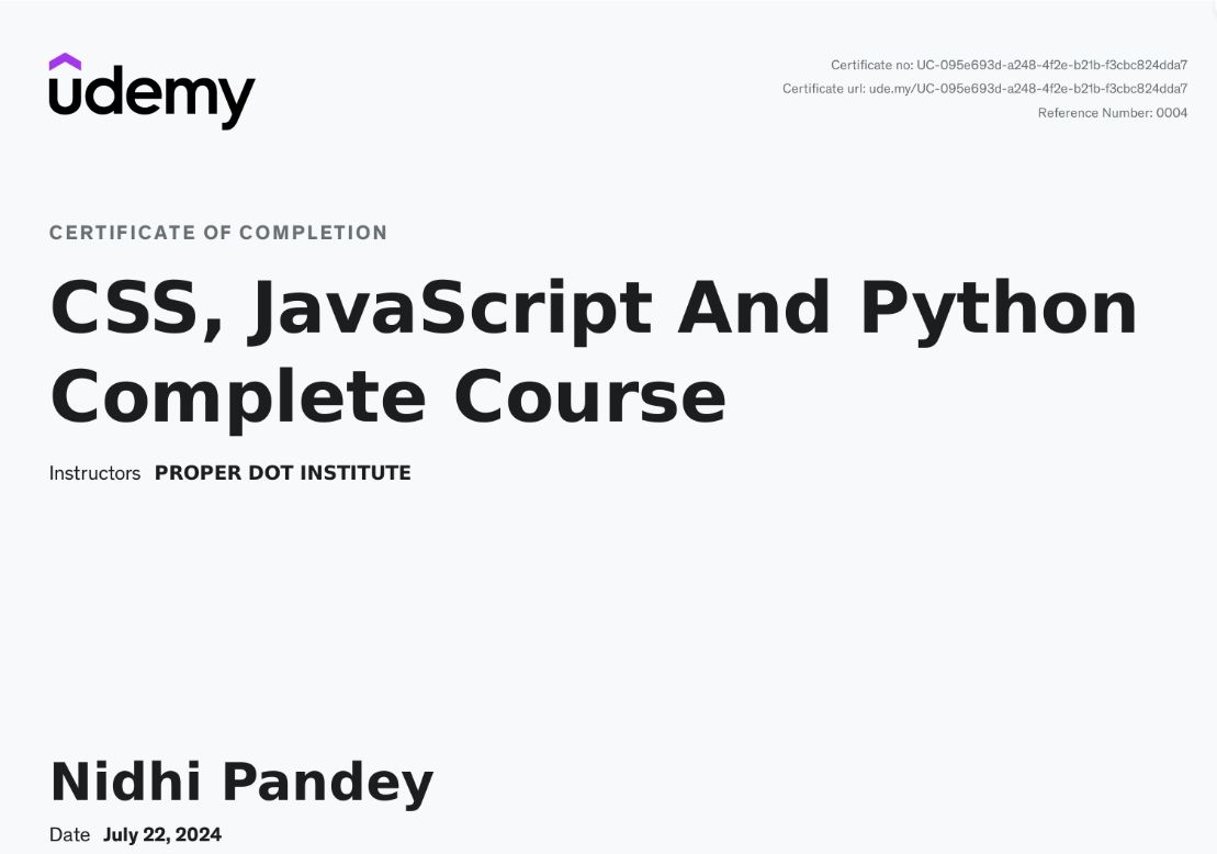 Nidhi Pandey on LinkedIn: #css #javascript #python #programming # ... Nidhi Pandey on LinkedIn: #css #javascript #python #programming # ...