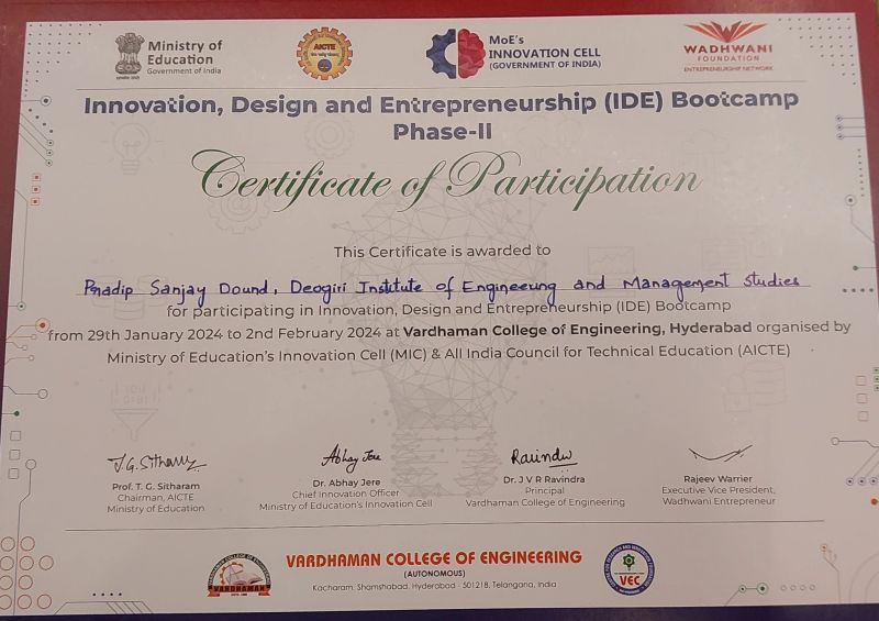 Pradip Dound on LinkedIn: #idebootcamp #pitchingideas #sih2023 # ... Pradip Dound on LinkedIn: #idebootcamp #pitchingideas #sih2023 # ...