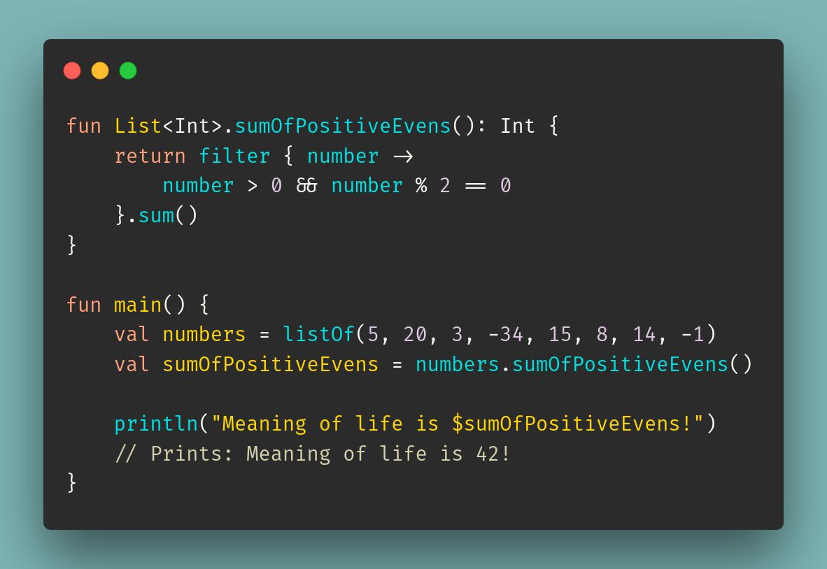 Kotlin Bits #8: Extending functions in Kotlin | Beka Modebadze posted ... Kotlin Bits #8: Extending functions in Kotlin | Beka Modebadze posted ...