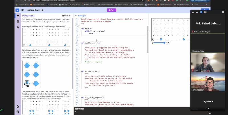 Md. Fahad Jubayer on LinkedIn: #python #karel #programming # ... Md. Fahad Jubayer on LinkedIn: #python #karel #programming # ...