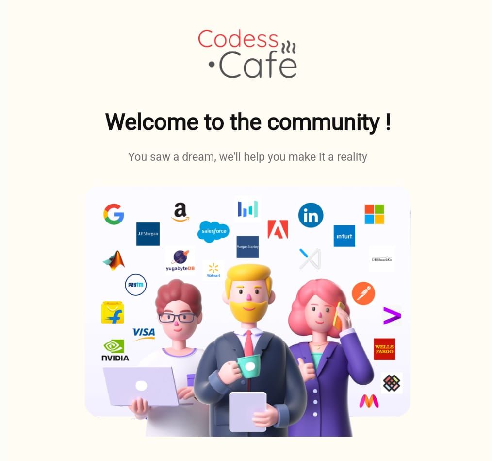 Chaganti Neha Sreenidhi on LinkedIn: #codesscafe #mentorshipprogram Chaganti Neha Sreenidhi on LinkedIn: #codesscafe #mentorshipprogram