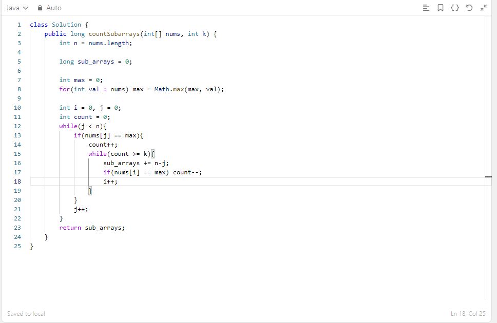 Sagar Yadav on LinkedIn: Today's Leetcode Problem : Count SubArrays ... Sagar Yadav on LinkedIn: Today's Leetcode Problem : Count SubArrays ...