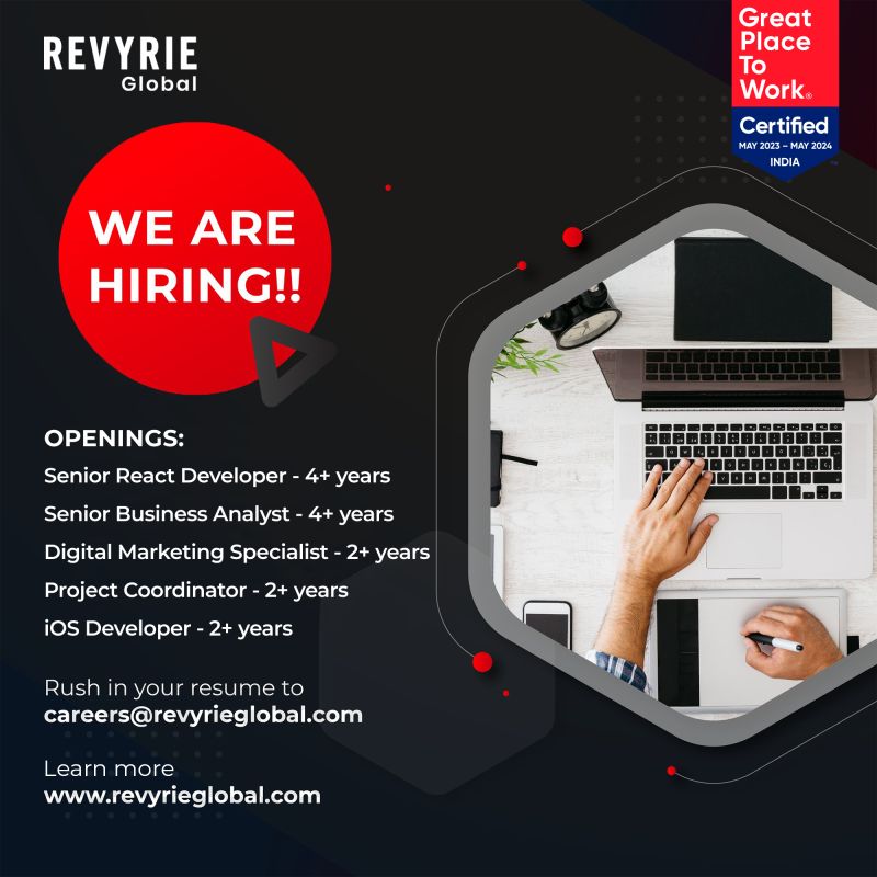 Revyrie Global on LinkedIn: #hiring #reactjsdeveloper #reactjs # ... Revyrie Global on LinkedIn: #hiring #reactjsdeveloper #reactjs # ...