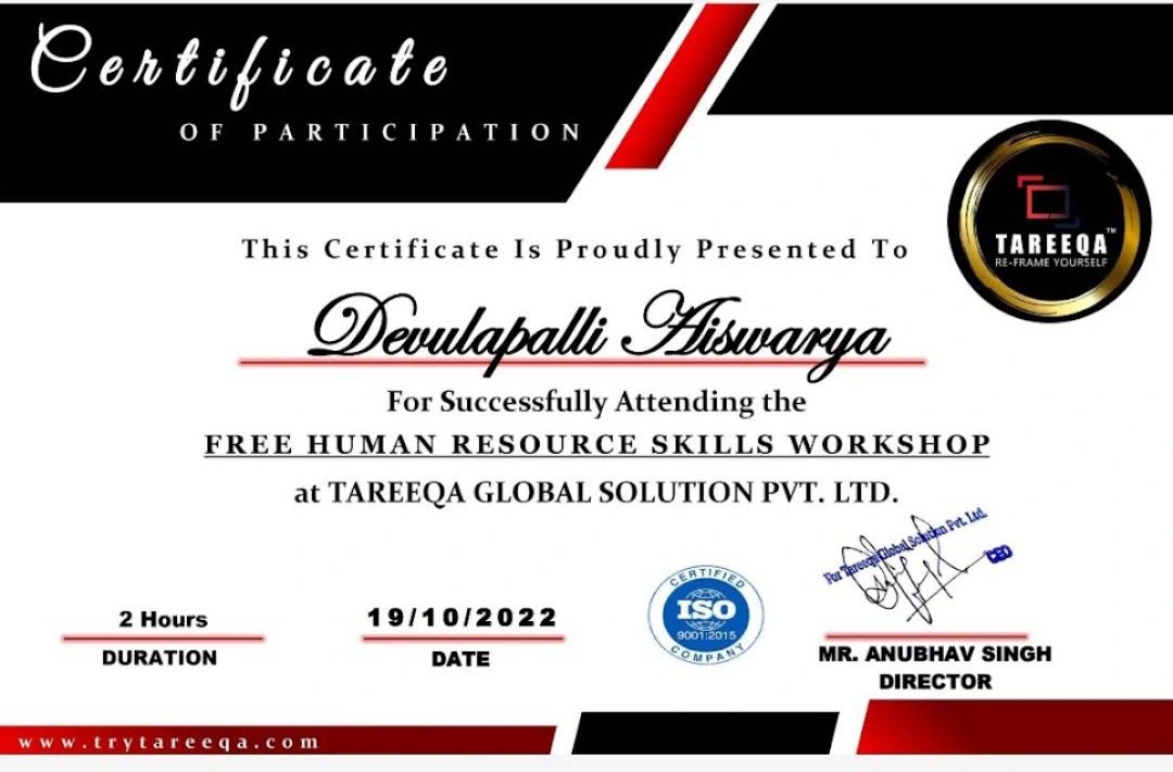 Devulapalli Aiswarya posted on LinkedIn Devulapalli Aiswarya posted on LinkedIn