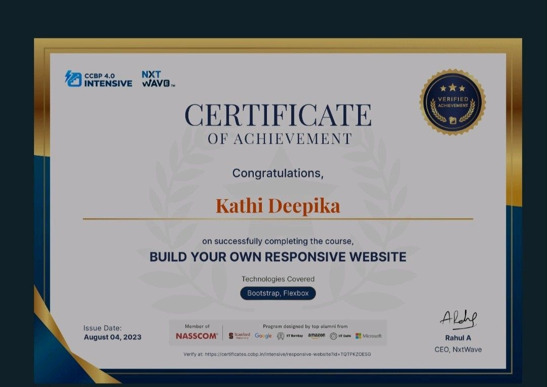 Deepika Kathi on LinkedIn: #sir #nxtwave #nxtwaveccbp #htmldeveloper # ... Deepika Kathi on LinkedIn: #sir #nxtwave #nxtwaveccbp #htmldeveloper # ...