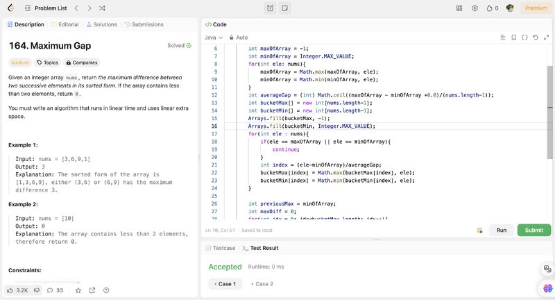 Anubhav Gupta on LinkedIn: #leetcode #maximumgap #codingchallenge #dsa ... Anubhav Gupta on LinkedIn: #leetcode #maximumgap #codingchallenge #dsa ...