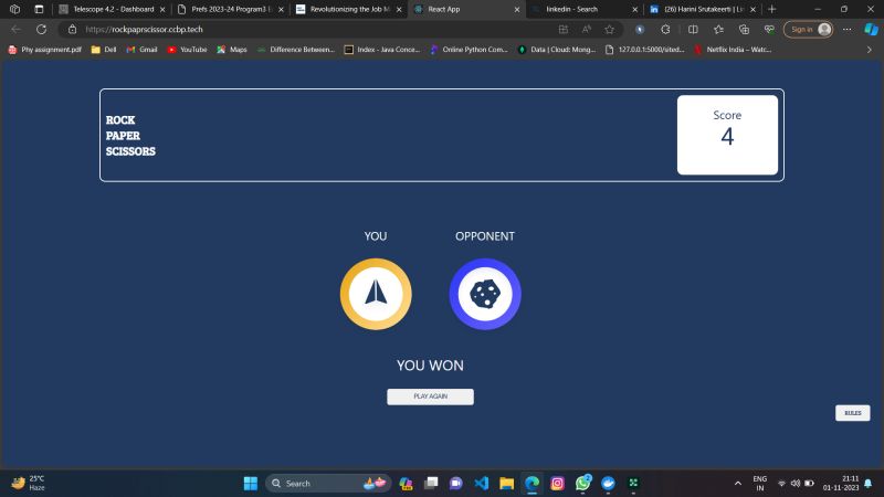 Harini Srutakeerti on LinkedIn: #rockpaperscissors #reactjs #gamedev # ... Harini Srutakeerti on LinkedIn: #rockpaperscissors #reactjs #gamedev # ...