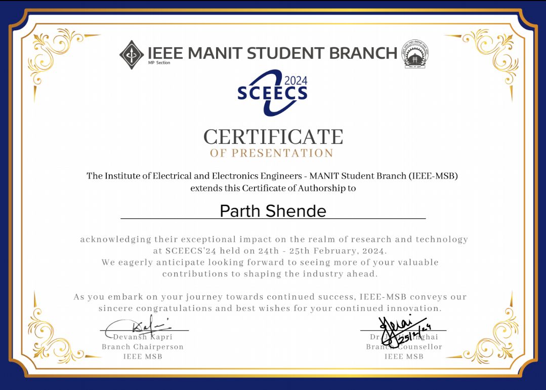 Parth Shende on LinkedIn: Sharing our remarkable journey from MANIT ... Parth Shende on LinkedIn: Sharing our remarkable journey from MANIT ...