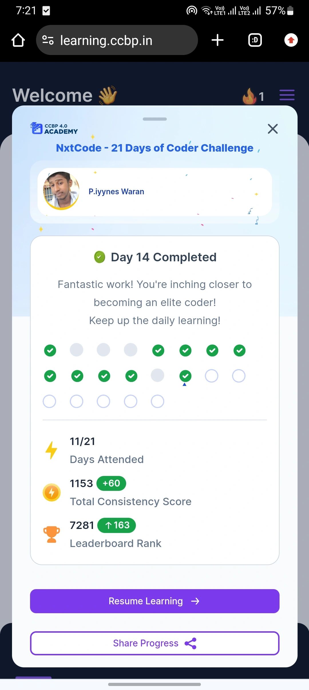 Iyyneswaran P on LinkedIn: #21dayscodechallenge #ccbp #ccbpian #sairam ... Iyyneswaran P on LinkedIn: #21dayscodechallenge #ccbp #ccbpian #sairam ...