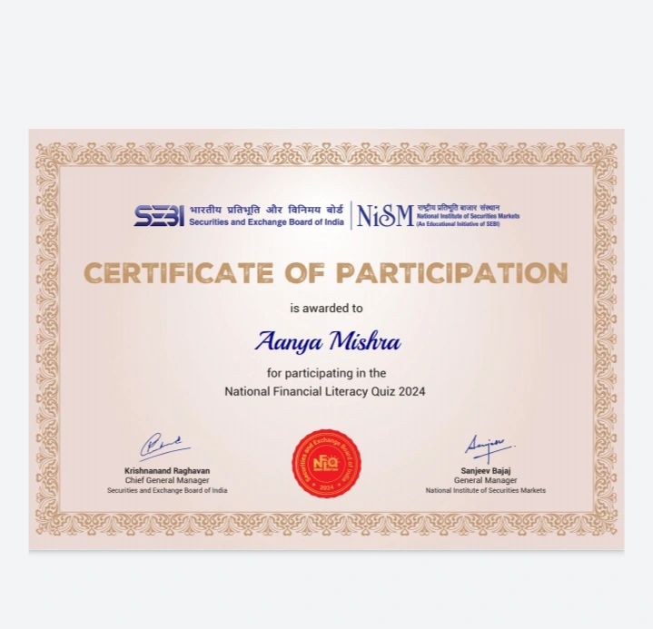 Aanya Mishra on LinkedIn: Hello everyone..... I am happy to share that ... Aanya Mishra on LinkedIn: Hello everyone..... I am happy to share that ...