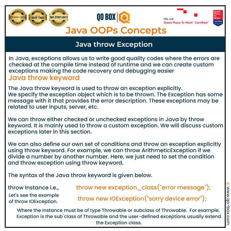 QO-BOX on LinkedIn: #java #qobox #oops QO-BOX on LinkedIn: #java #qobox #oops