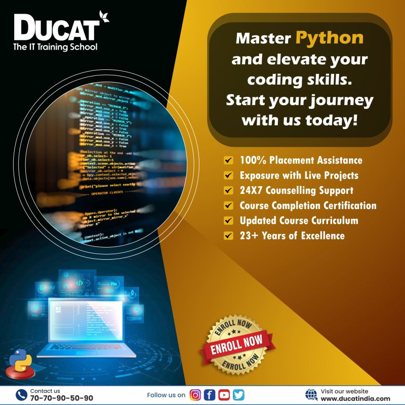 Ducat India on LinkedIn: #pythonprogramming #codingcareer #techeducation Ducat India on LinkedIn: #pythonprogramming #codingcareer #techeducation
