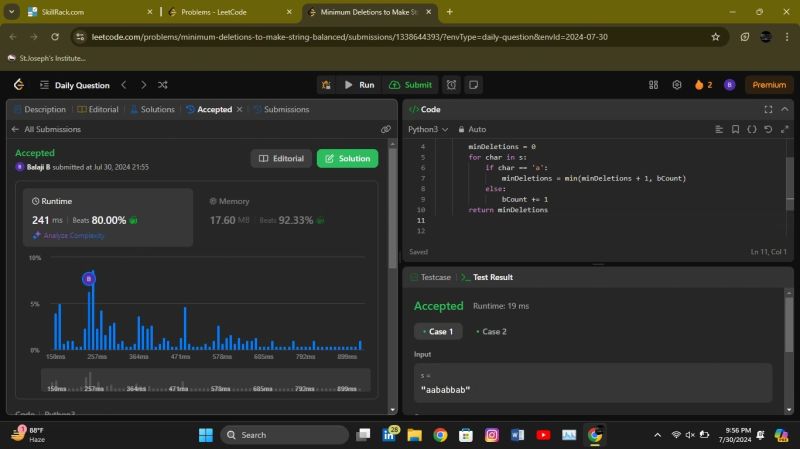 Balaji B on LinkedIn: #leetcode #codingjourney #problemsolving # ... Balaji B on LinkedIn: #leetcode #codingjourney #problemsolving # ...