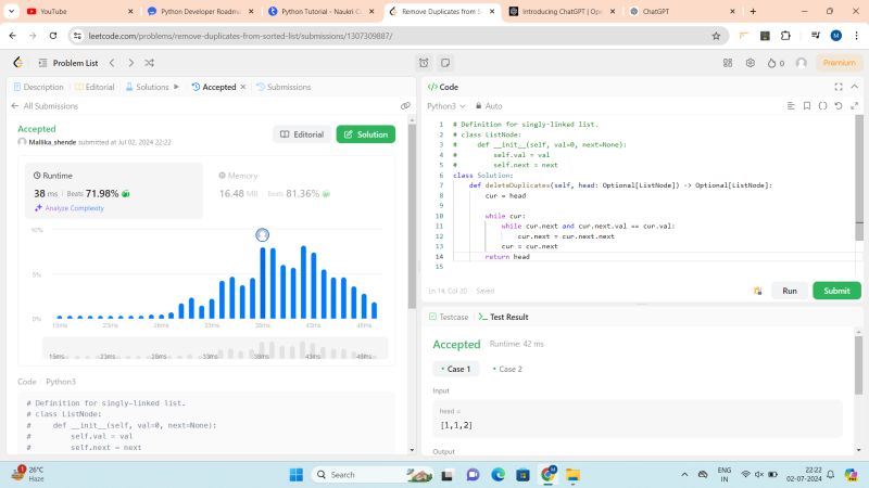 Mallika Shende on LinkedIn: #100daysofcode #python #dsa #leetcode # ... Mallika Shende on LinkedIn: #100daysofcode #python #dsa #leetcode # ...