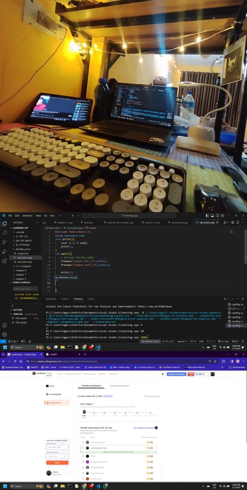 Day 3 of DSA: recursion and rank 2 | Ashish garud posted on the topic ... Day 3 of DSA: recursion and rank 2 | Ashish garud posted on the topic ...