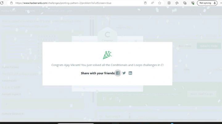 Ajay Vikram Singh on LinkedIn: #hackerrank #cprogramming Ajay Vikram Singh on LinkedIn: #hackerrank #cprogramming