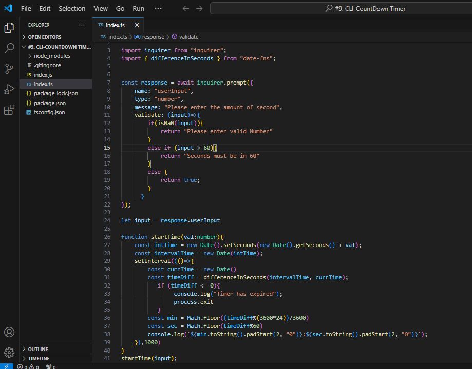 How I built a Count Down Timer with TypeScript | Muskan Mujahid Hussain ... How I built a Count Down Timer with TypeScript | Muskan Mujahid Hussain ...