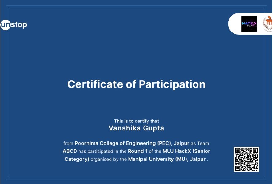 Vanshika Gupta on LinkedIn: #hackathon #mujhackx #teamwork Vanshika Gupta on LinkedIn: #hackathon #mujhackx #teamwork