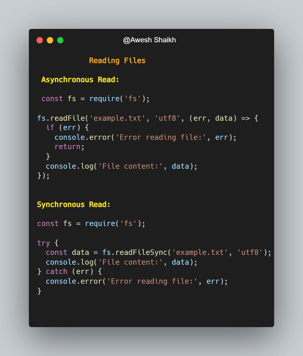 Awesh Shaikh on LinkedIn: #meanstack #nodejs #javascript #filesystem # ... Awesh Shaikh on LinkedIn: #meanstack #nodejs #javascript #filesystem # ...