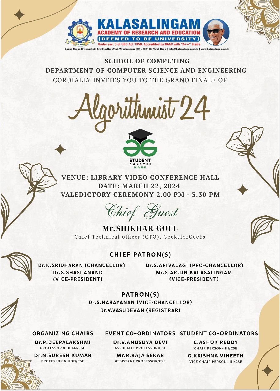 GFG KARE Student Chapter on LinkedIn: #algorithmist24 #gfg # ... GFG KARE Student Chapter on LinkedIn: #algorithmist24 #gfg # ...