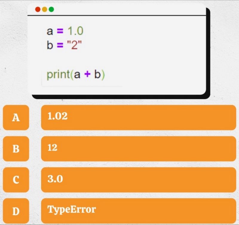 Kiran Kumar M on LinkedIn: #python #pythonquiz Kiran Kumar M on LinkedIn: #python #pythonquiz