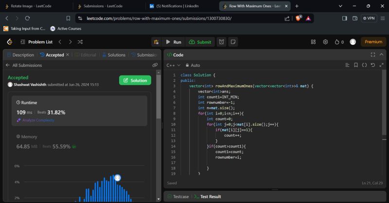 Shashwat Vashishth on LinkedIn: #100daysofcodingchallenge #leetcode # ... Shashwat Vashishth on LinkedIn: #100daysofcodingchallenge #leetcode # ...