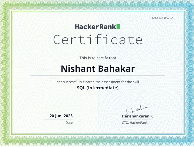 Nishant Bahakar on LinkedIn: #sql #sql #hackerrank #connections # ... Nishant Bahakar on LinkedIn: #sql #sql #hackerrank #connections # ...