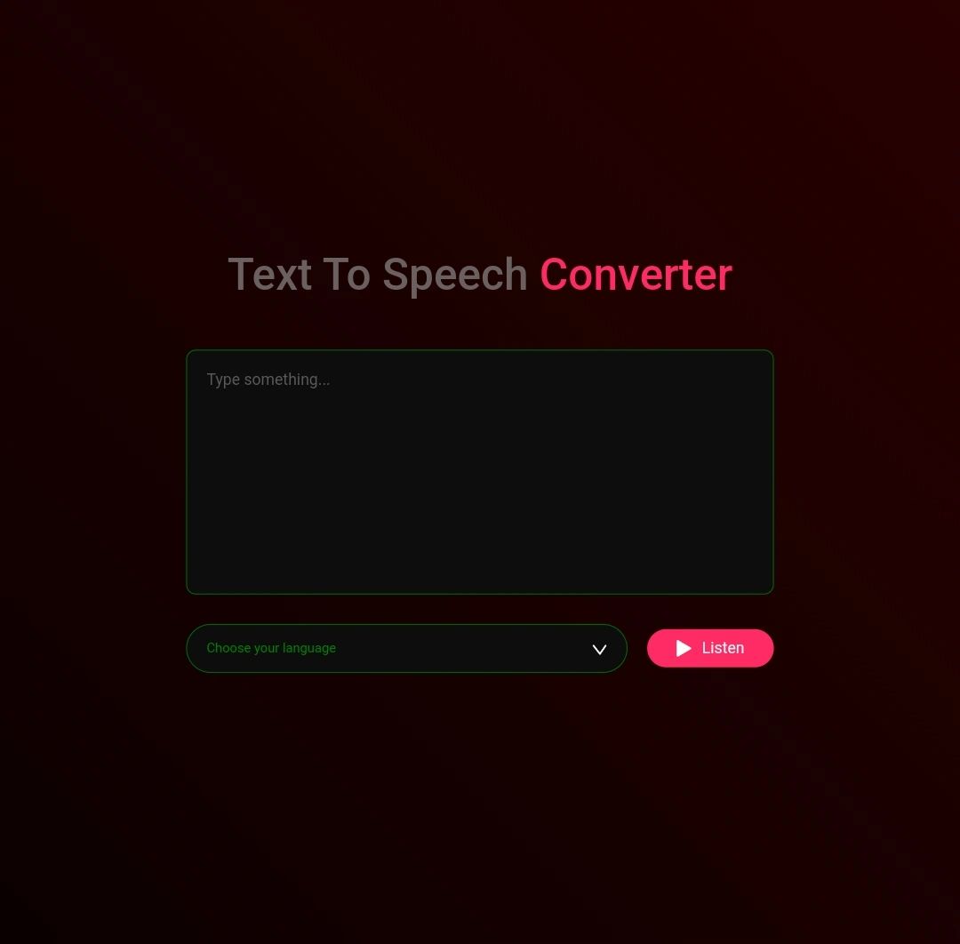 SHANIB C K on LinkedIn: Text to speech converter using HTML, CSS and ... SHANIB C K on LinkedIn: Text to speech converter using HTML, CSS and ...