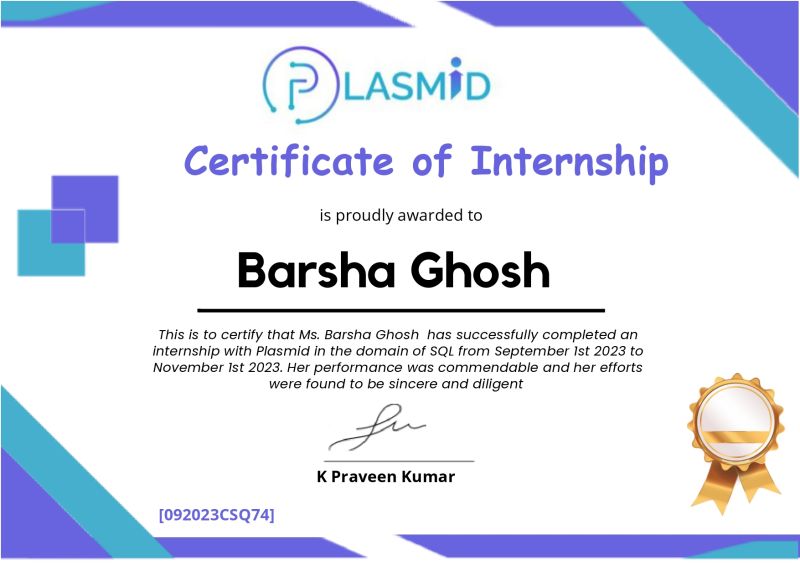 Barsha Ghosh on LinkedIn: #sql Barsha Ghosh on LinkedIn: #sql