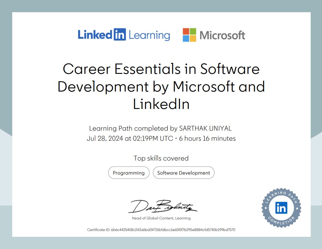 SARTHAK UNIYAL on LinkedIn: #softwaredevelopment #programming #coding # ... SARTHAK UNIYAL on LinkedIn: #softwaredevelopment #programming #coding # ...
