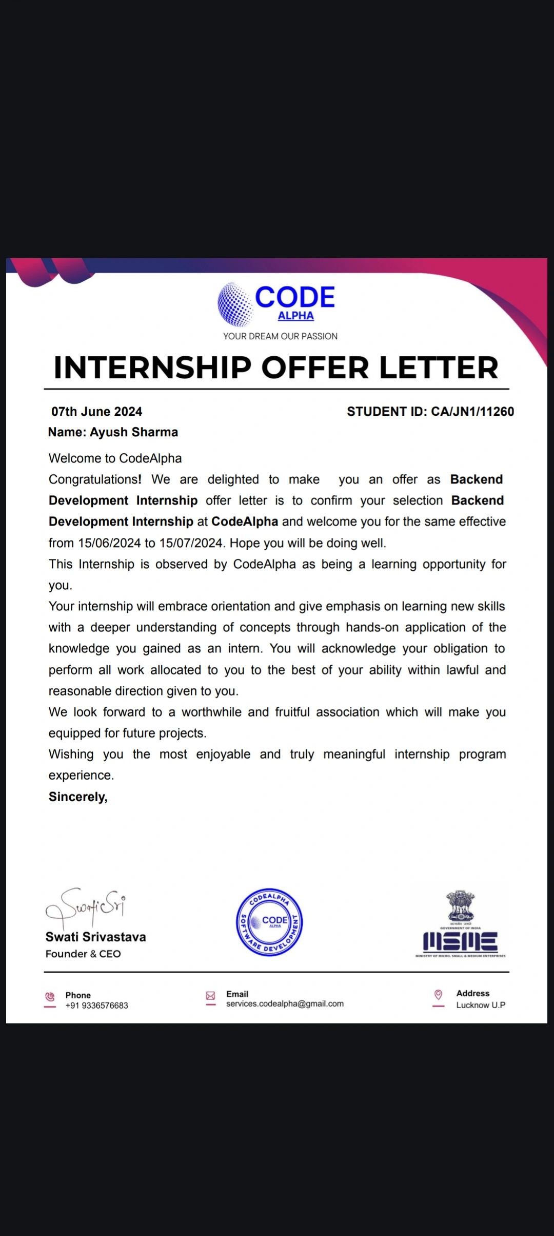 Ayush Sharma on LinkedIn: #internship #codealpha #coding #tech # ... Ayush Sharma on LinkedIn: #internship #codealpha #coding #tech # ...