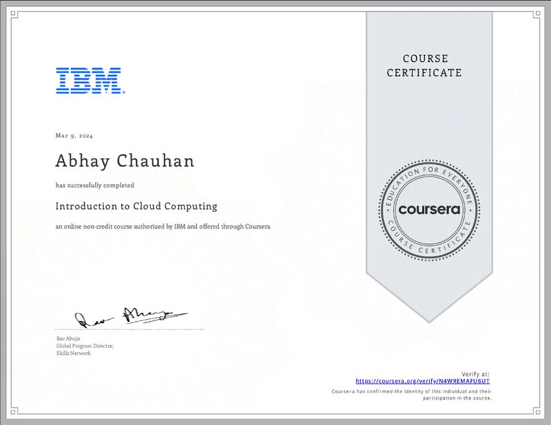 Abhay Chauhan on LinkedIn: #ibmcertification #cloudcomputing #devops Abhay Chauhan on LinkedIn: #ibmcertification #cloudcomputing #devops