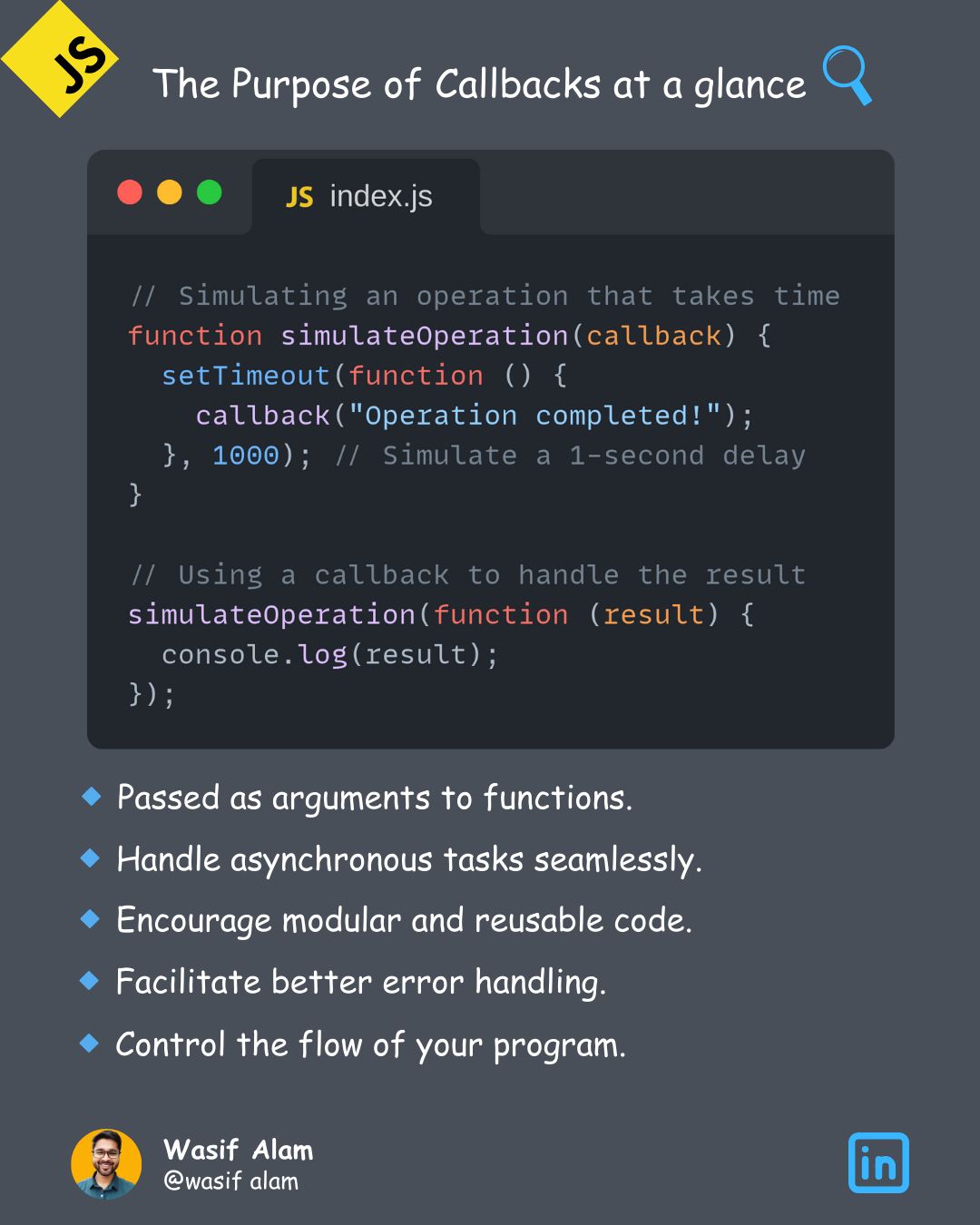 Wasif Alam on LinkedIn: #wasifalam #javascript #asyncprogramming # ... Wasif Alam on LinkedIn: #wasifalam #javascript #asyncprogramming # ...