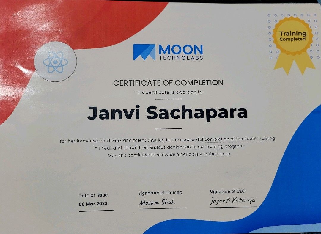 Sachapara Janvi on LinkedIn: #reactjs #technology #growth # ... Sachapara Janvi on LinkedIn: #reactjs #technology #growth # ...