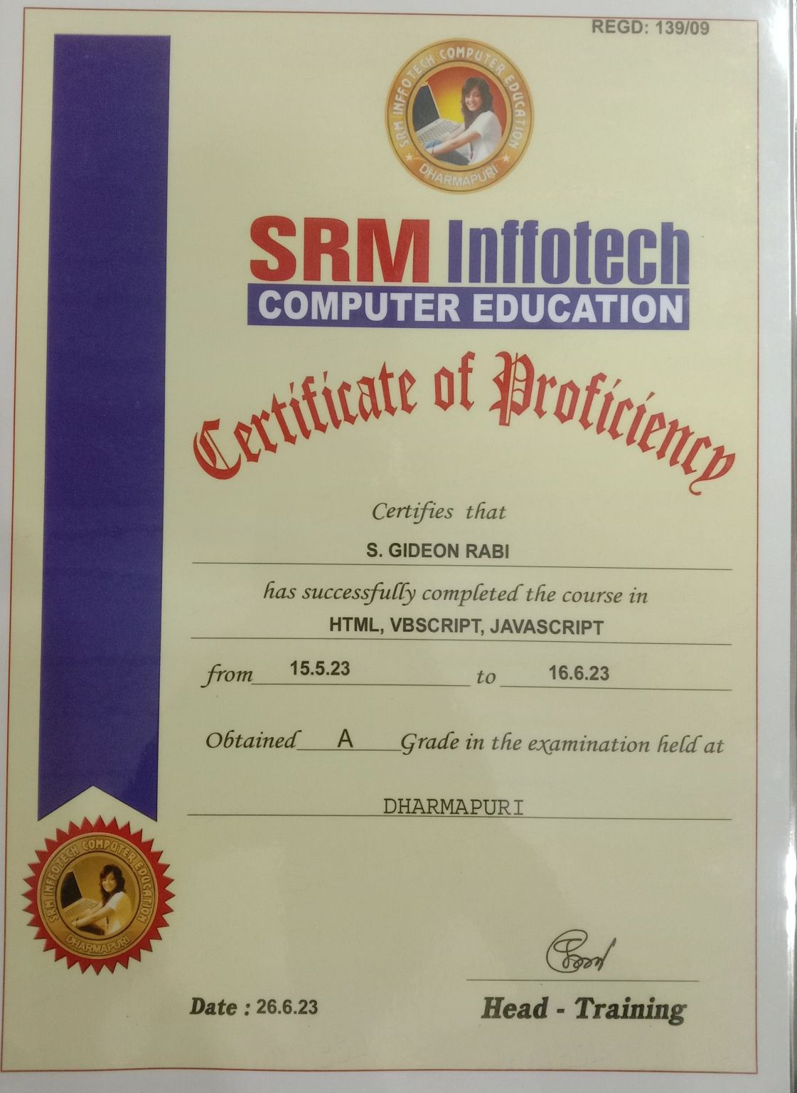 Gideon Rabi on LinkedIn: My HTML, VBScript, Javascript class certificate. Gideon Rabi on LinkedIn: My HTML, VBScript, Javascript class certificate.