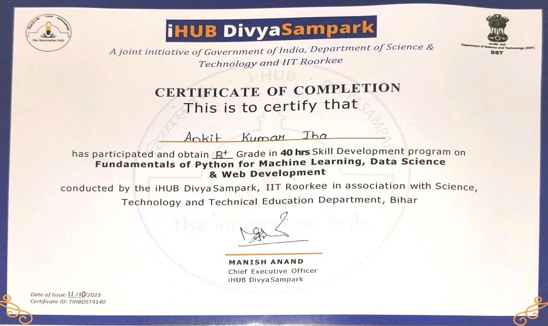 Ankit Jha on LinkedIn: I am thrilled to share that I have successfully ... Ankit Jha on LinkedIn: I am thrilled to share that I have successfully ...