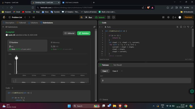 Rajesh Kanna on LinkedIn: #leetcode #problemsolving #cprogramming #day5 Rajesh Kanna on LinkedIn: #leetcode #problemsolving #cprogramming #day5